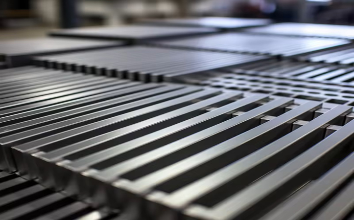 Aluminum Grille Square Tube Exterior Wall Decoration Aluminum Partition ...