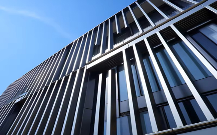 Aluminum Grille Square Tube Exterior Wall Decoration Aluminum Partition ...