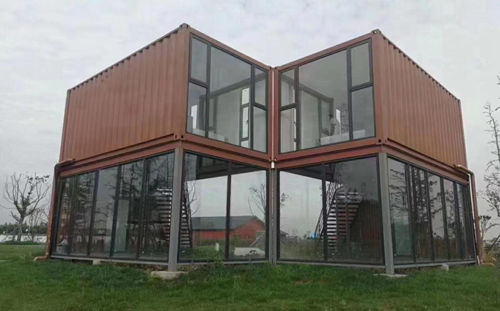 Prefabricated Luxury Villa Two Story Flat Pack Modular Container ...
