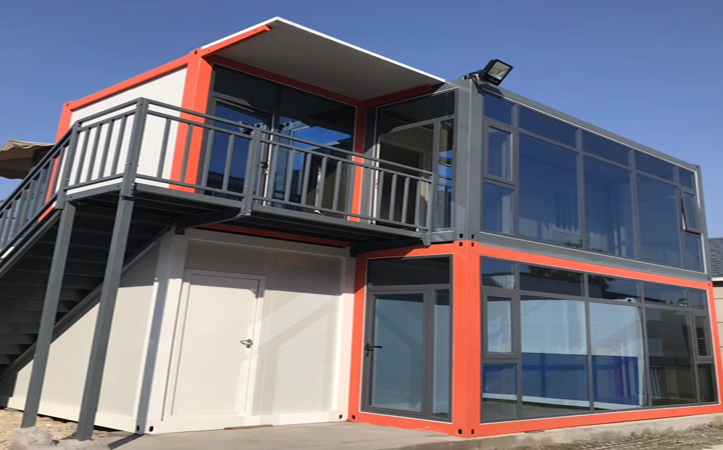 Prefabricated Luxury Villa Two Story Flat Pack Modular Container ...