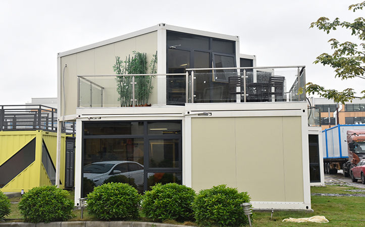 Prefabricated Luxury Villa Two Story Flat Pack Modular Container ...