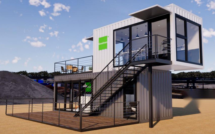 Prefabricated Luxury Villa Two Story Flat Pack Modular Container ...