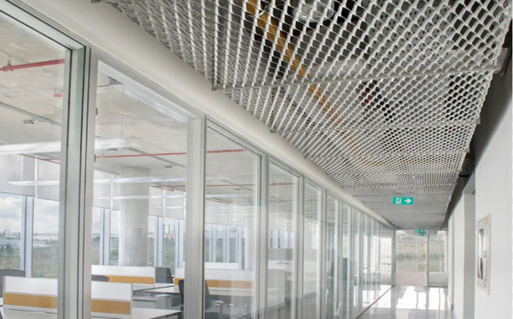 Contemporary Aluminum Expanded Metal Ceiling Tile For Homes Offices ...