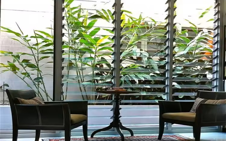 Customized Adjustable Jalousie Glass Shutter Aluminum Frame Window ...