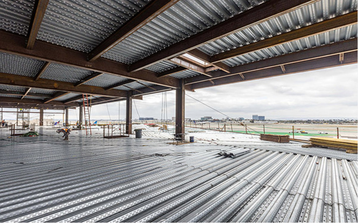 Galvanized Composite Floor Deck System With Reinforced Concrete Deck Fasecbuildings